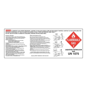 3-in-1 Propane Hazard Label - Dprint